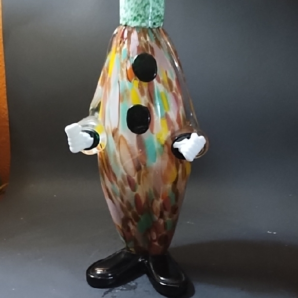 Murano | Art | Vintage Murano Glass Clown Vase Made In Italy No Chips ...